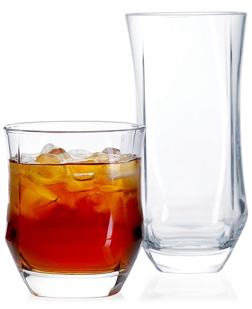 Luminarc Baroque 16-Pc. Glassware Set & Reviews - Glassware - Dining ...