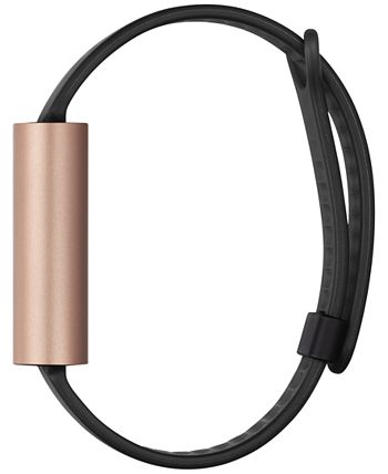 Misfit Unisex Ray Black Silicone Strap Activity Tracker 12x38mm ...