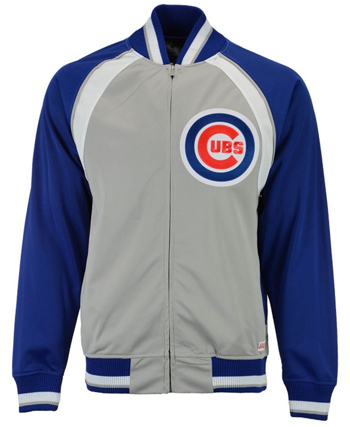 Mitchell & Ness Men's Chicago Cubs Stitch Zip Track Jacket - Macy's