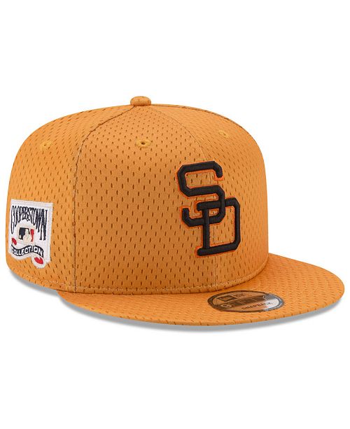 New Era San Diego Padres Coop Mesh Authentic 9FIFTY Snapback Cap ...