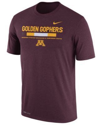 Nike Men's Minnesota Golden Gophers Legend Staff Sideline T-Shirt - Macy's