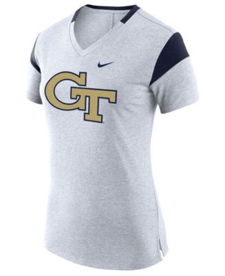 Nike Women's Georgia-Tech Fan V Top T-Shirt - Macy's