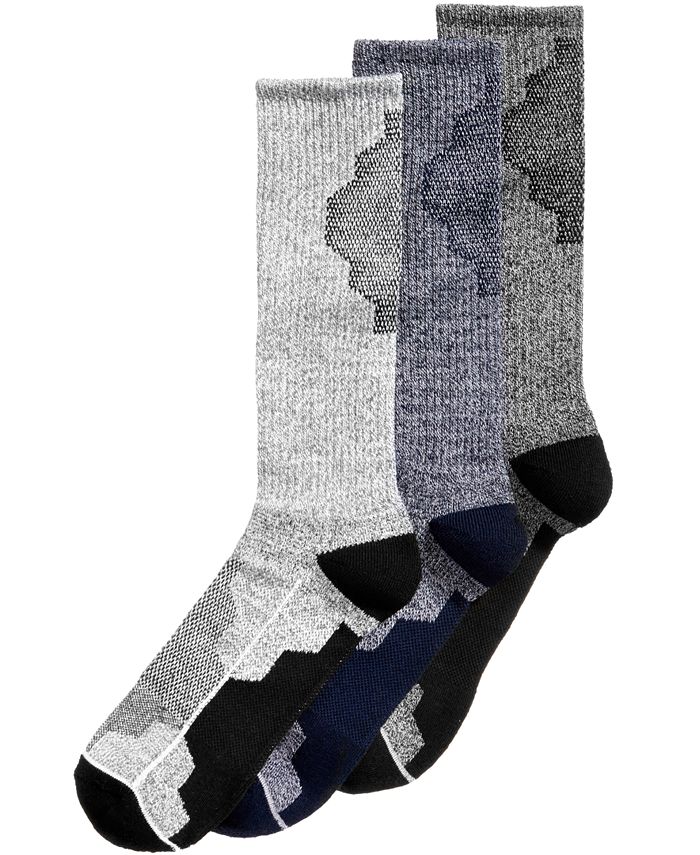 Perry Ellis Men's 3-Pk. Colorblocked Performance Casual Socks - Macy's