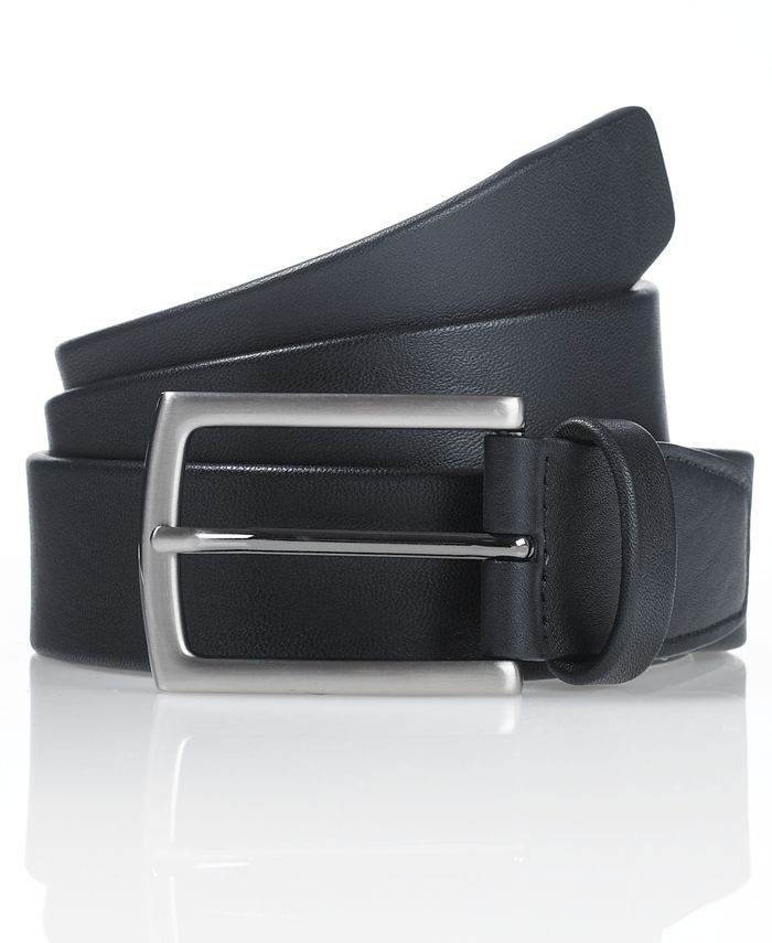 Perry Ellis Portfolio Men's Leather Casual Belt - Macy's