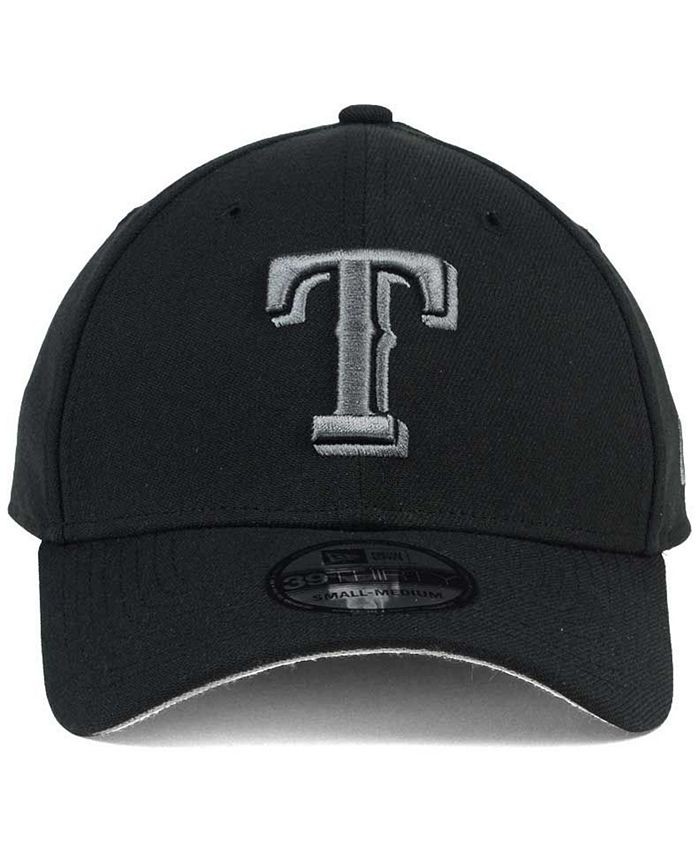 New Era Texas Rangers Black and Charcoal Classic 39THIRTY Cap - Macy's