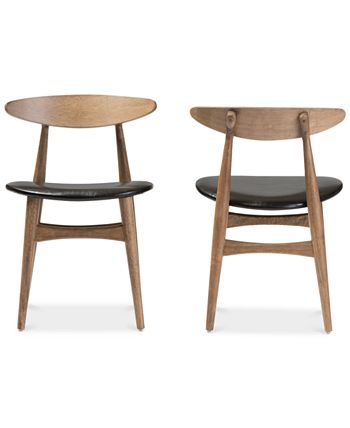 Furniture Edna Dining Chair (Set of 2) - Macy's