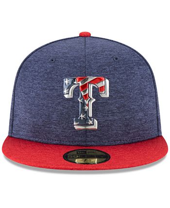 New Era Texas Rangers Authentic Collection Stars & Stripes 59FIFTY Cap ...