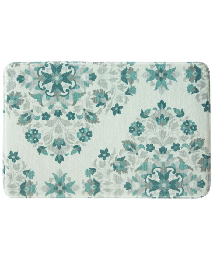 Bacova Bora Bora 20" x 30" Floral Medallion Accent Rug - Macy's