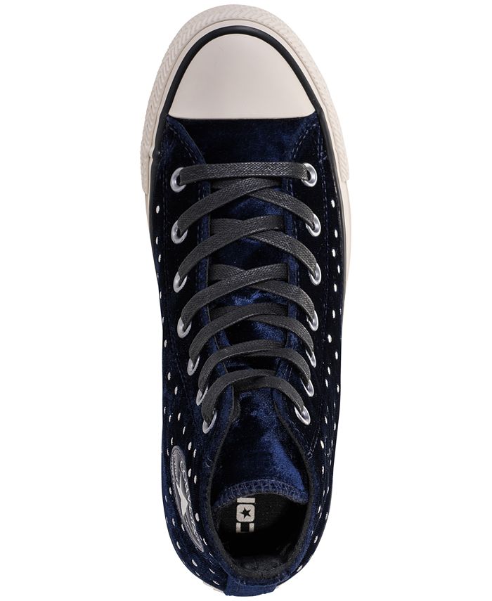 Converse Women's Chuck Taylor Hi Velvet Stud Casual Sneakers from ...