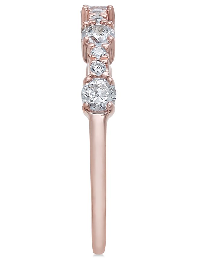 Macy's Diamond Band (1/2 ct. t.w.) in 14k Rose Gold - Macy's