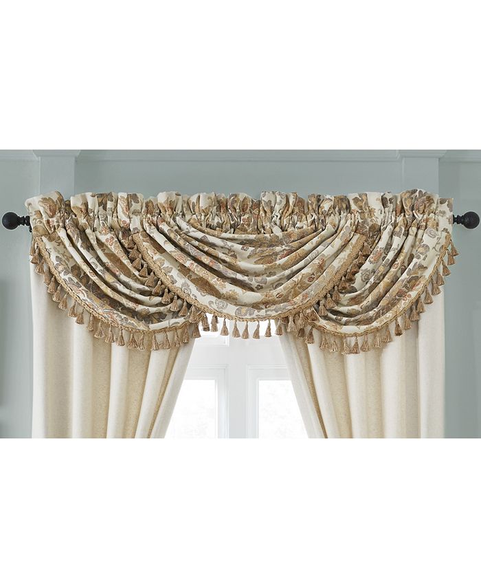 Croscill Nadalia 48" x 33" Waterfall Window Valance - Macy's