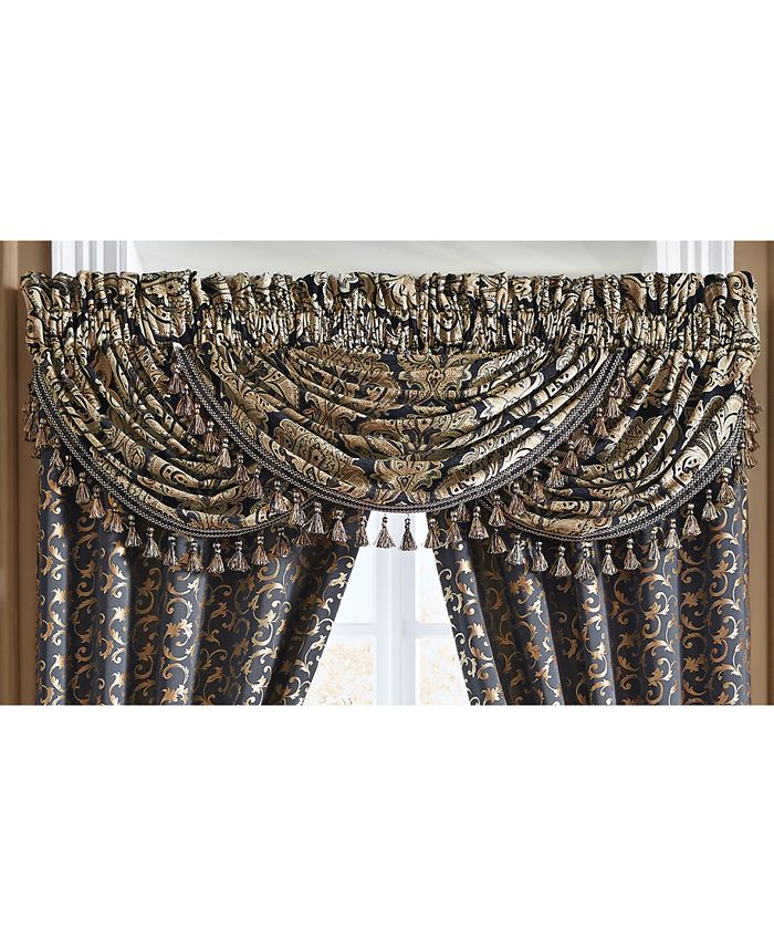 Croscill Pennington 48" x 33" Waterfall Window Valance - Macy's