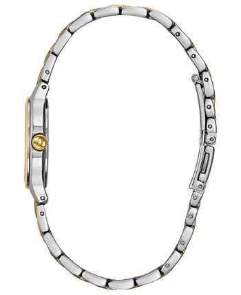 Bulova Women's Two-Tone Stainless Steel Bracelet Watch 28mm 98L217 - Macy's
