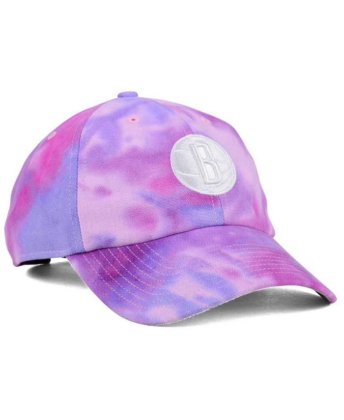 '47 Brand Brooklyn Nets Pink Tie-Dye CLEAN UP Cap - Macy's
