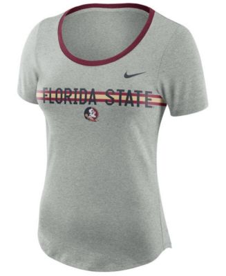 Nike Women's Florida State Seminoles Tri Blend Slub T-Shirt - Macy's