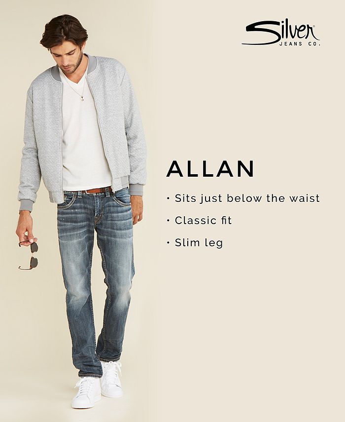 Silver Jeans Co. Men's Allan Classic Fit Slim Jeans - Macy's