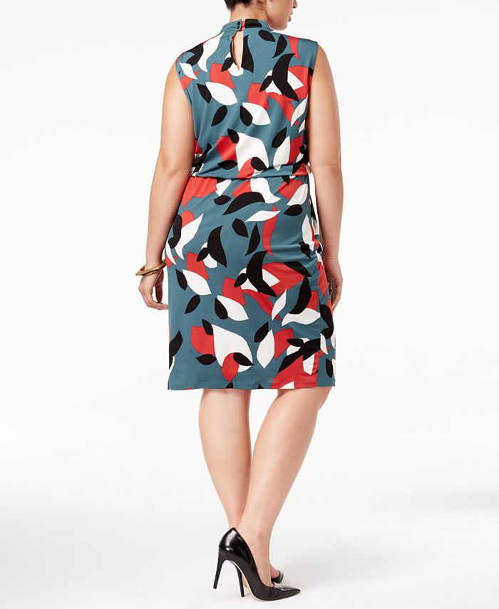 Nine West Plus Size Keyhole Sheath Dress - Macy's