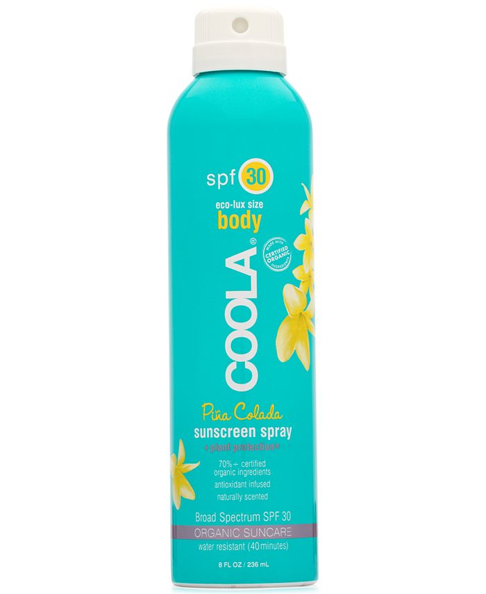 COOLA Body Piña Colada Sunscreen Spray SPF 30, Eco-Lux Size - Macy's