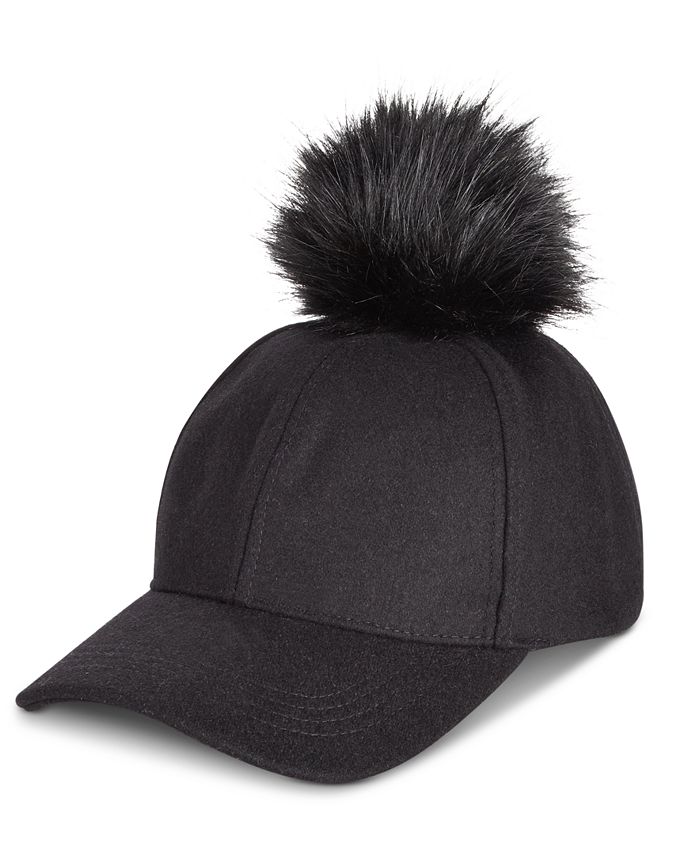 INC International Concepts I.N.C. Interchangeable Pom Pom Baseball Cap ...