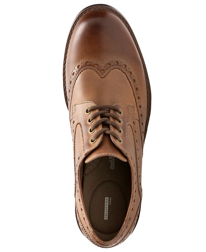 Clarks Men's Curington Wingtip Casual Lace-up Oxfords - Macy's
