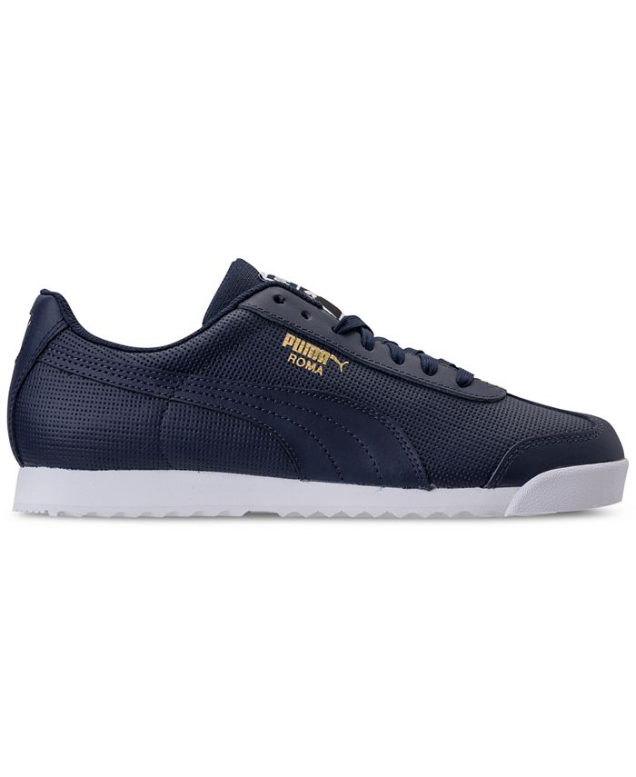 Puma Men's Roma Classic Perf Casual Sneakers from Finish Line - Macy's