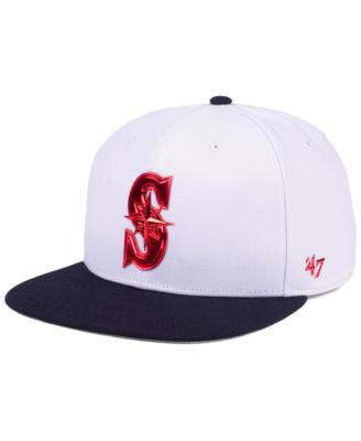 '47 Brand Seattle Mariners Firework CAPTAIN Cap - Macy's