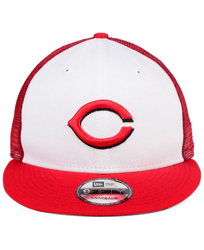 New Era Cincinnati Reds Old School Mesh 9FIFTY Snapback Cap - Macy's