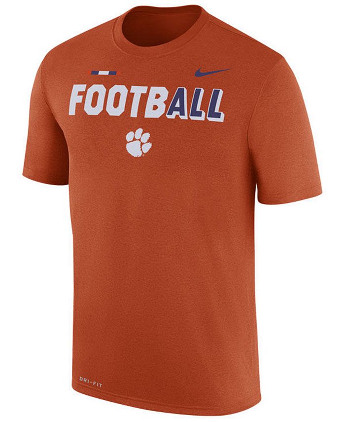 Nike Men's Clemson Tigers Legend Football T-Shirt - Macy's