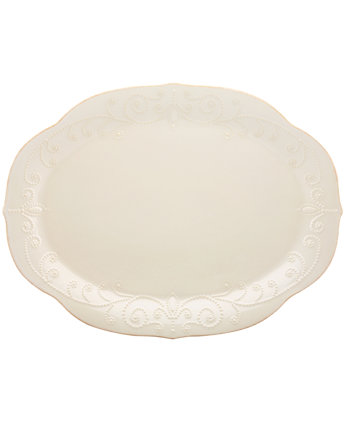 Click here for Lenox French Perle Oval Platter - White prices