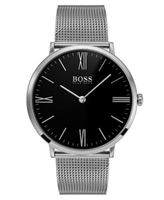 BOSS Hugo Boss Men's Jackson Stainless Steel Mesh Bracelet Watch 40mm ...