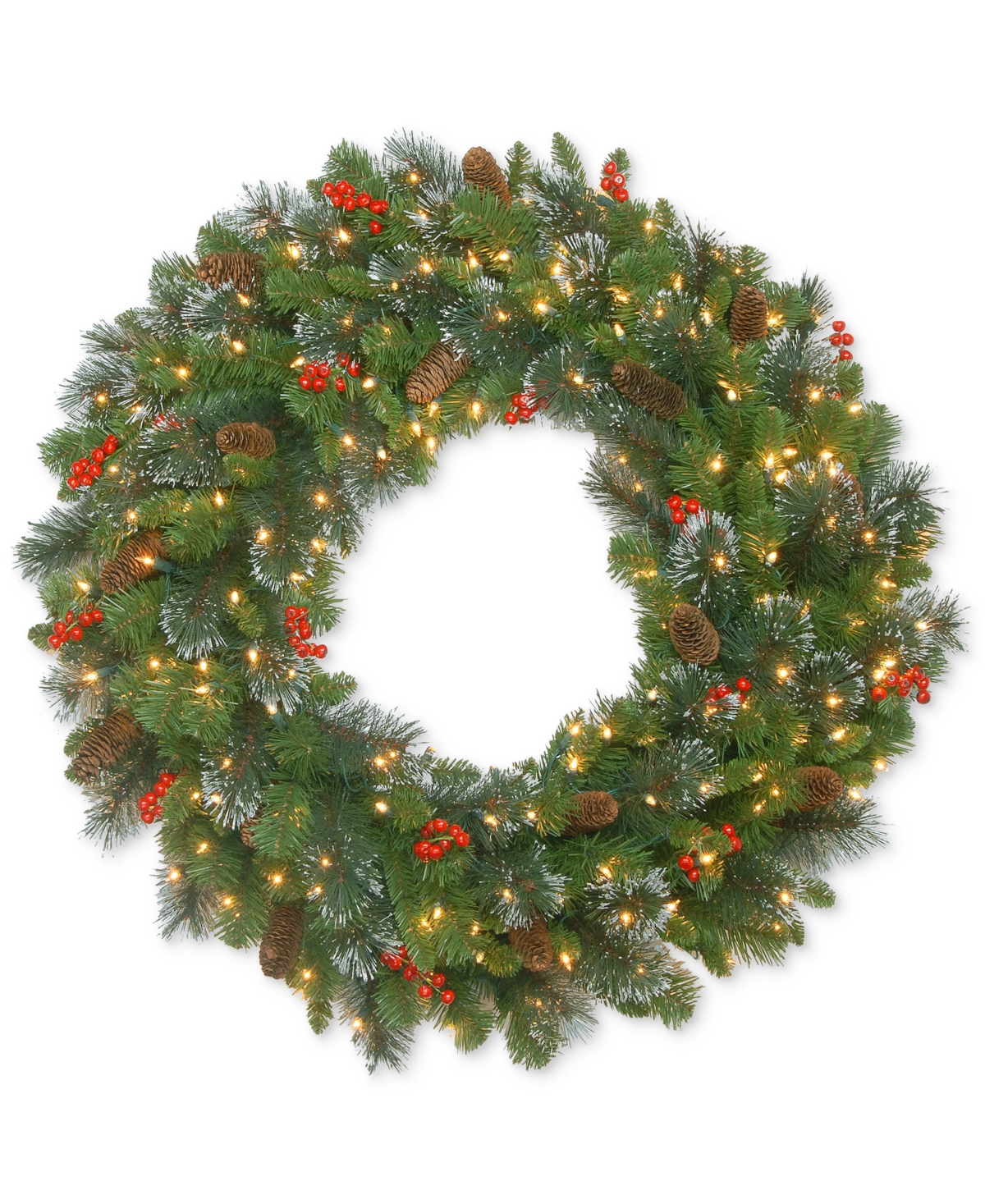 Click here for National Tree Company 30 Crestwood Spruce Wreath W... prices