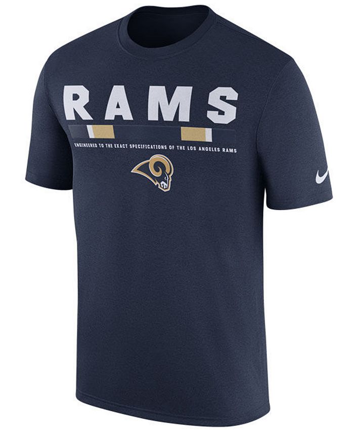 Nike Men's Los Angeles Rams Legend Staff T-Shirt - Macy's