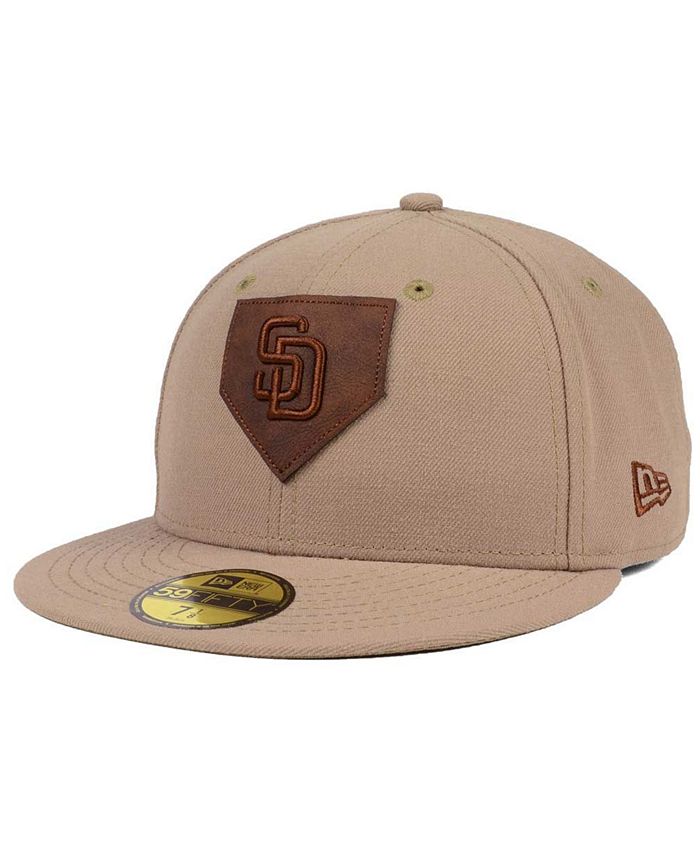 New Era San Diego Padres The Logo of Leather 59FIFTY Fitted Cap - Macy's