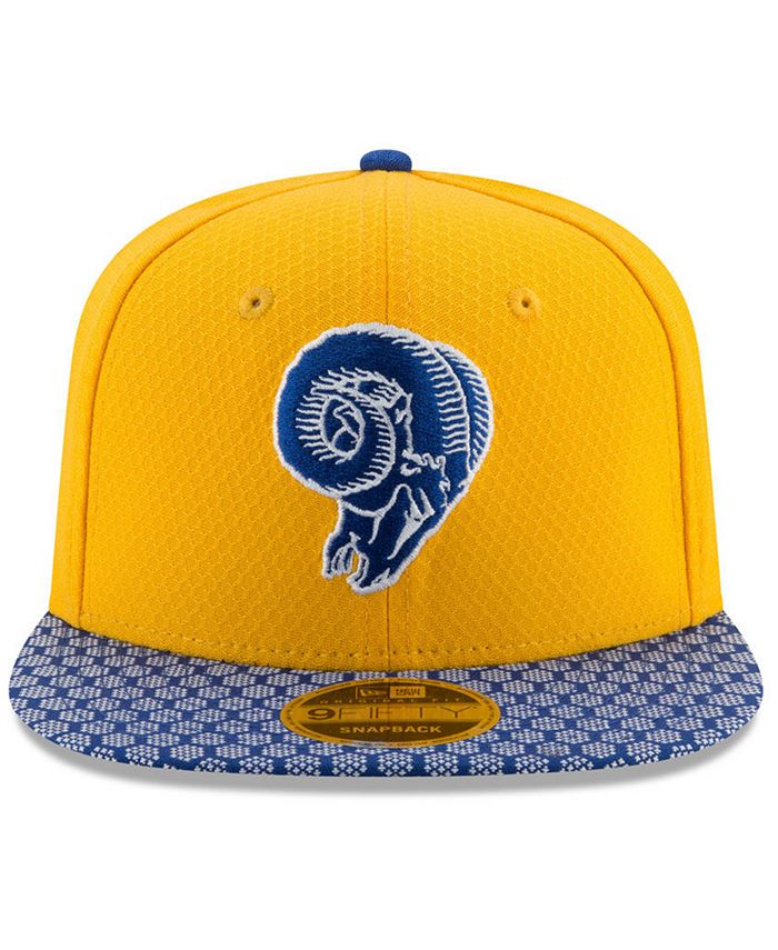 New Era Los Angeles Rams Sideline 9FIFTY Snapback Cap - Macy's