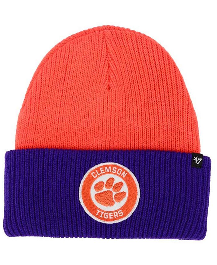 '47 Brand Clemson Tigers Ice Block Knit Hat - Macy's