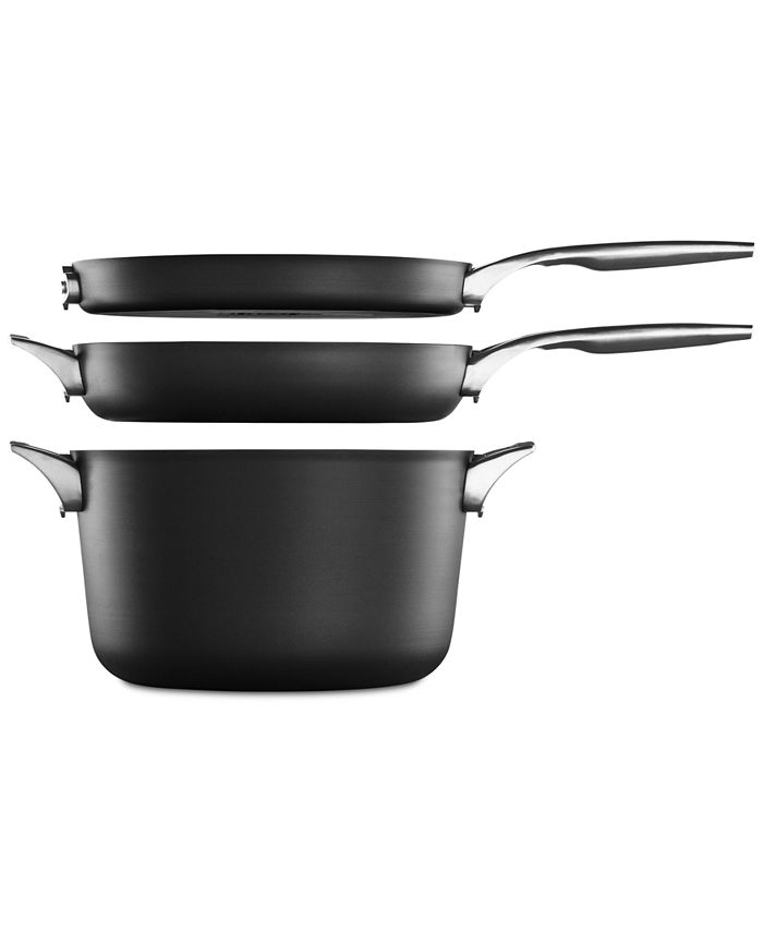 Calphalon Premier Space-Saving Hard-Anodized Non-Stick 12" Round ...