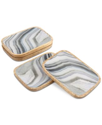 CLOSEOUT! Thirstystone 4-Pc. Appetizer Plate Set - Macy's