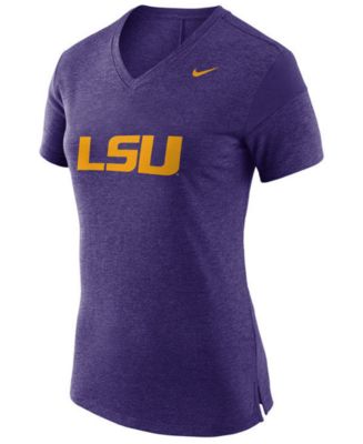 Nike Women's LSU Tigers Fan V Top T-Shirt - Macy's
