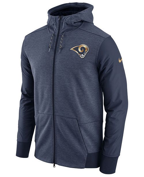 Nike Men's Los Angeles Rams Travel Full-Zip Hoodie & Reviews - Sports ...