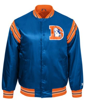 Starter Men's Denver Broncos The Enforcer Satin Jacket - Macy's