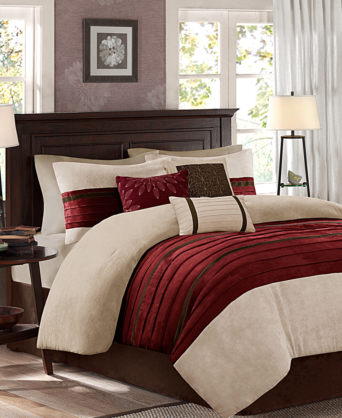 Click here for Madison Park Palmer Faux-Suede 7-Pc. Comforter Set... prices