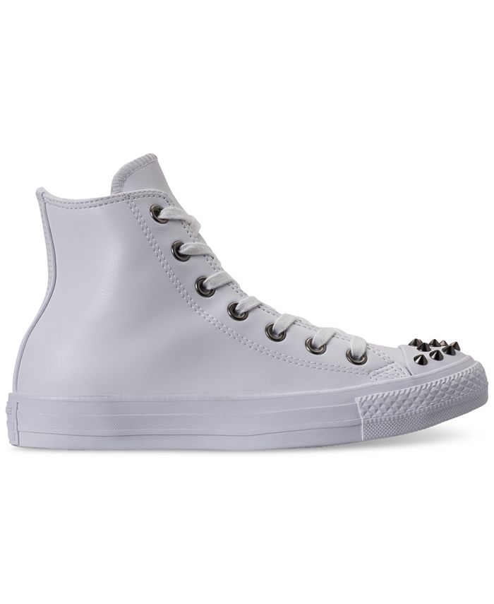Converse Women's Chuck Taylor High Top Stud Casual Sneakers from Finish ...