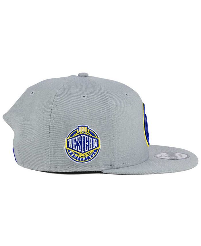 New Era Golden State Warriors Gray Pop 9FIFTY Snapback Cap - Macy's