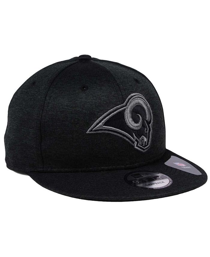 New Era Los Angeles Rams Shadow Black Graph 9FIFTY Snapback Cap - Macy's