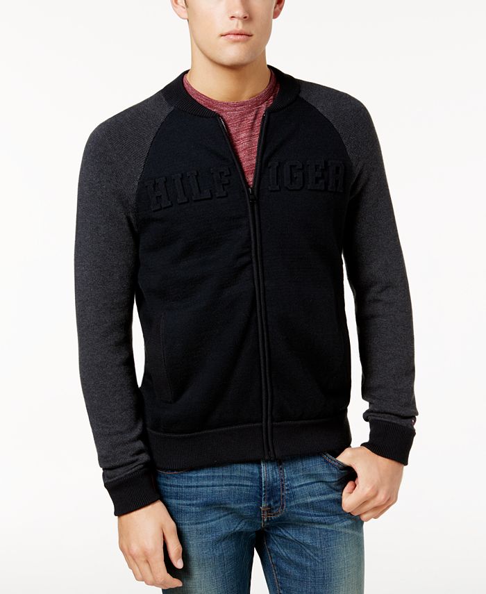 Tommy Hilfiger Men's Beck Baseball Sweater - Macy's