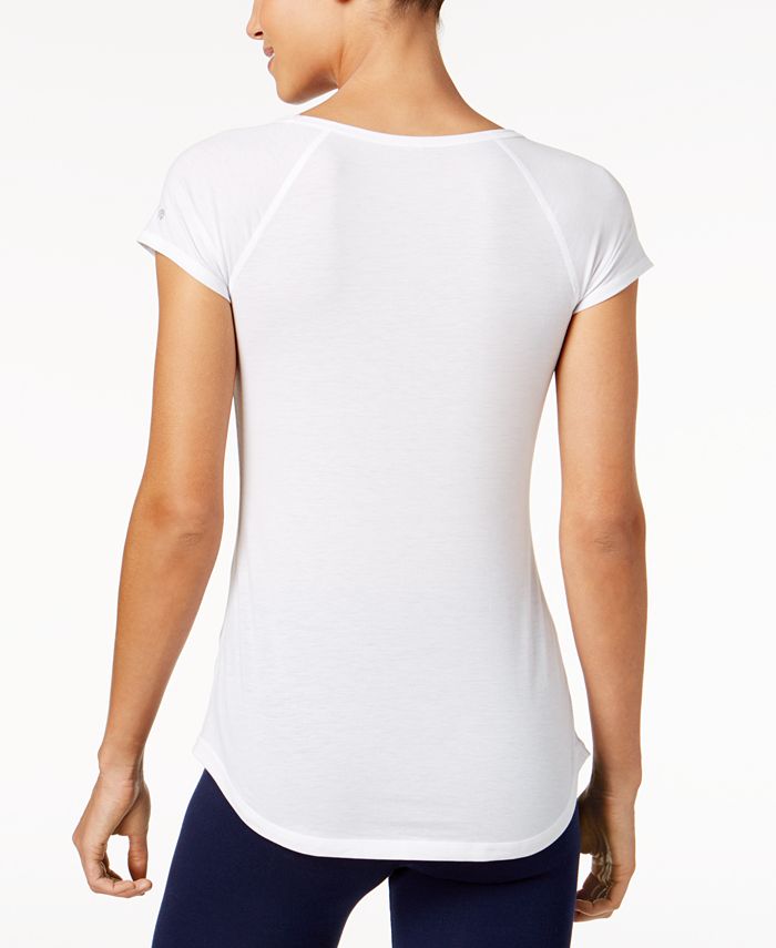 Ideology Floral-Print Performance T-Shirt, Created for Macy's - Macy's