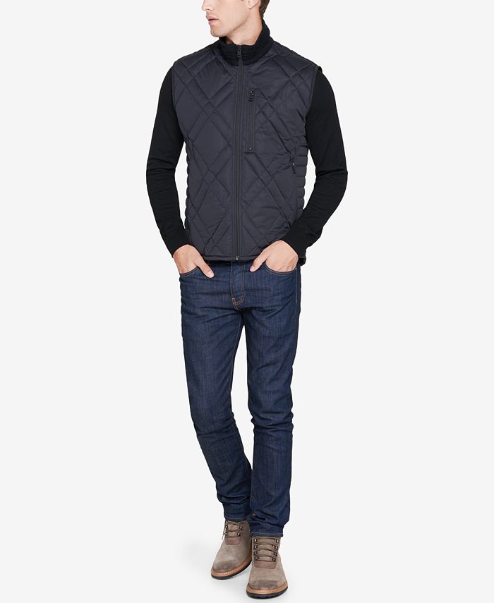 Andrew Marc Men's Eden Quilted Full-Zip Vest - Macy's