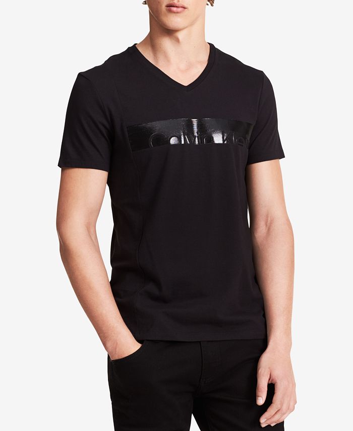 Calvin Klein Men's Knock-Out Logo-Print T-Shirt - Macy's