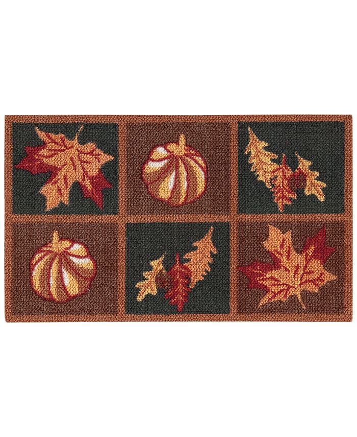 Nourison Harvest Leaves 20" x 30" Accent Rug - Macy's