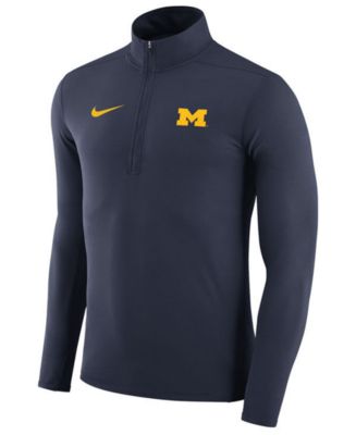 Nike Men's Michigan Wolverines Element Quarter-Zip Pullover - Macy's